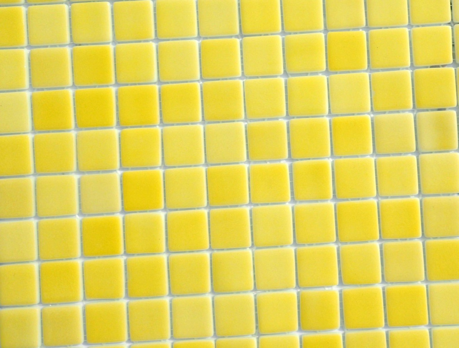 Yellow Glass Mosaic Tiles Squares 1 Inch 25 Tiles for - Etsy