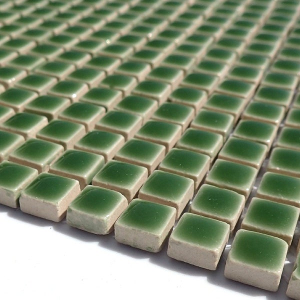 Dark Green Ceramic Tiles - Etsy