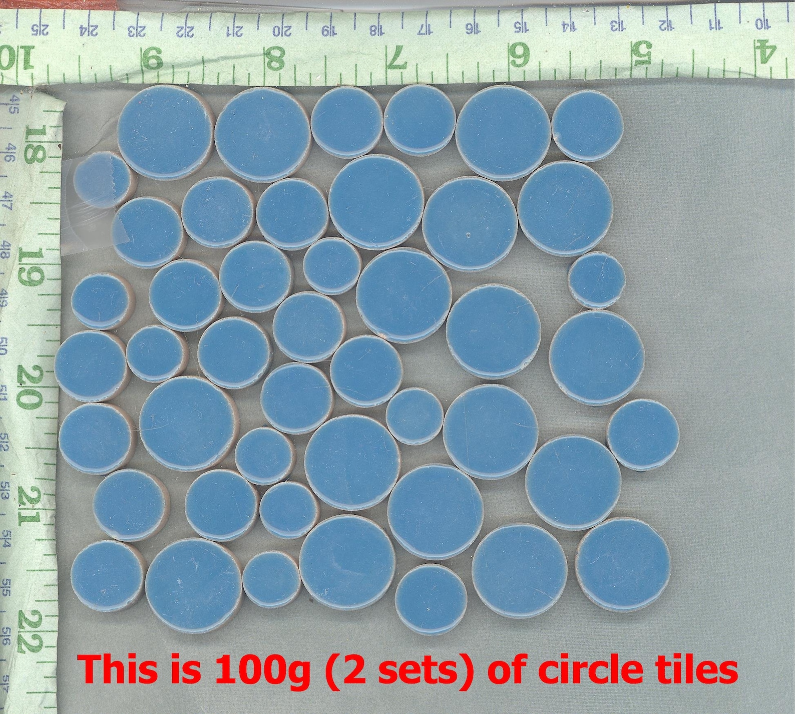 Dark Blue Circles Mosaic Tiles 50g Ceramic in Mix of 3 Sizes - Etsy