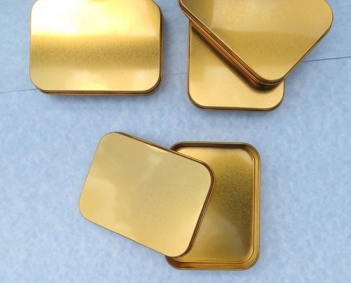 Copper Tin With Lid Use for Your Pendants Magnets Favors and - Etsy