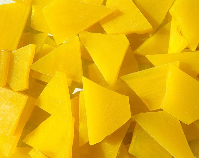 Stained Glass Mosaic Tiles in Sunshine Yellow 1/2 Pound 5-15 Mm Various ...