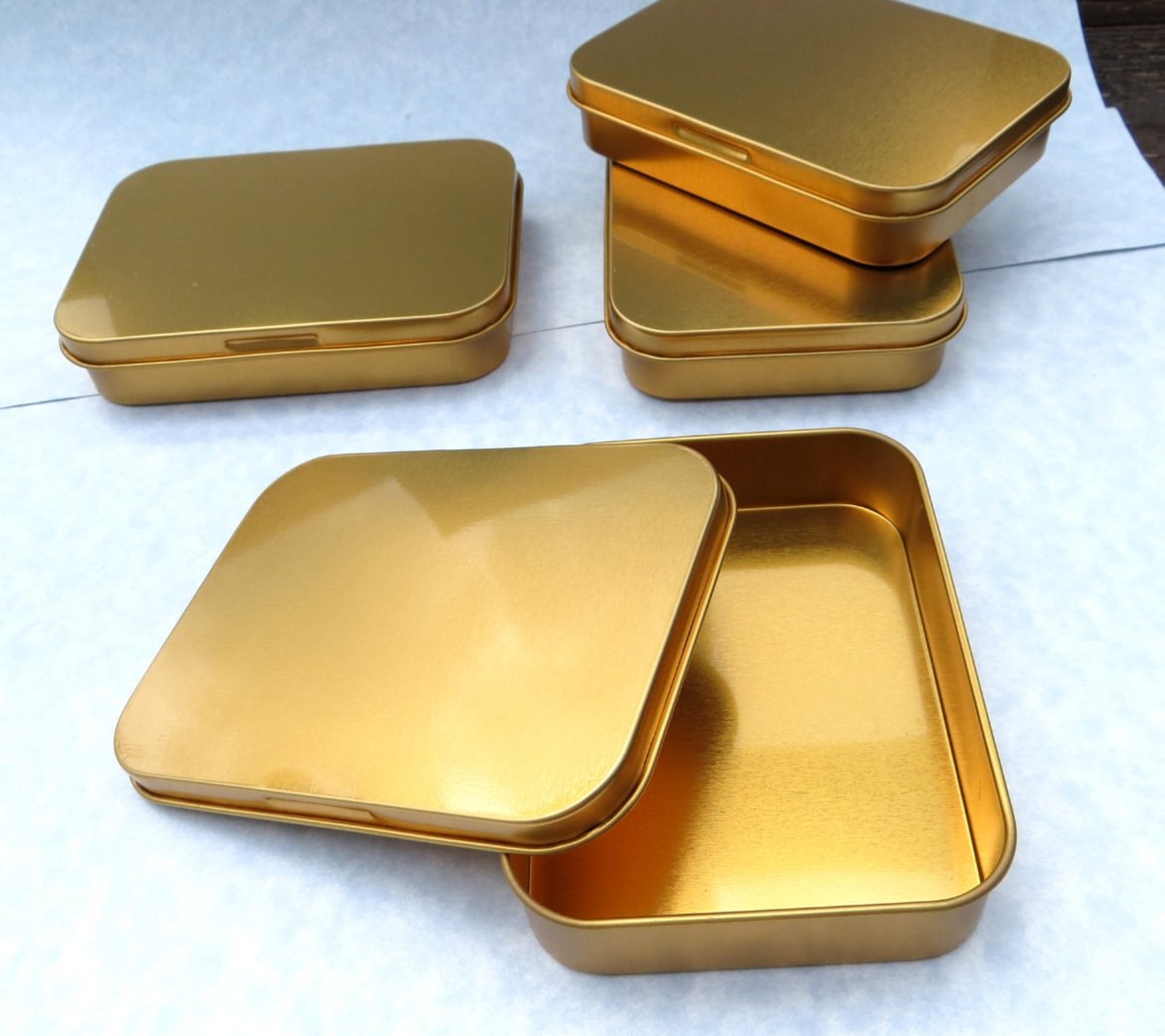 Copper Tin With Lid Use for Your Pendants Magnets Favors and - Etsy