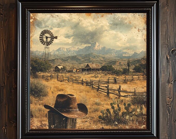 Western Art Print: Ai-generated Design (digital Download) - Etsy