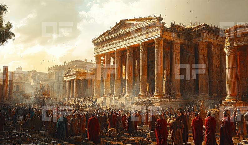 Ancient Rome Art Print: Ai-generated Design (digital Download) - Etsy
