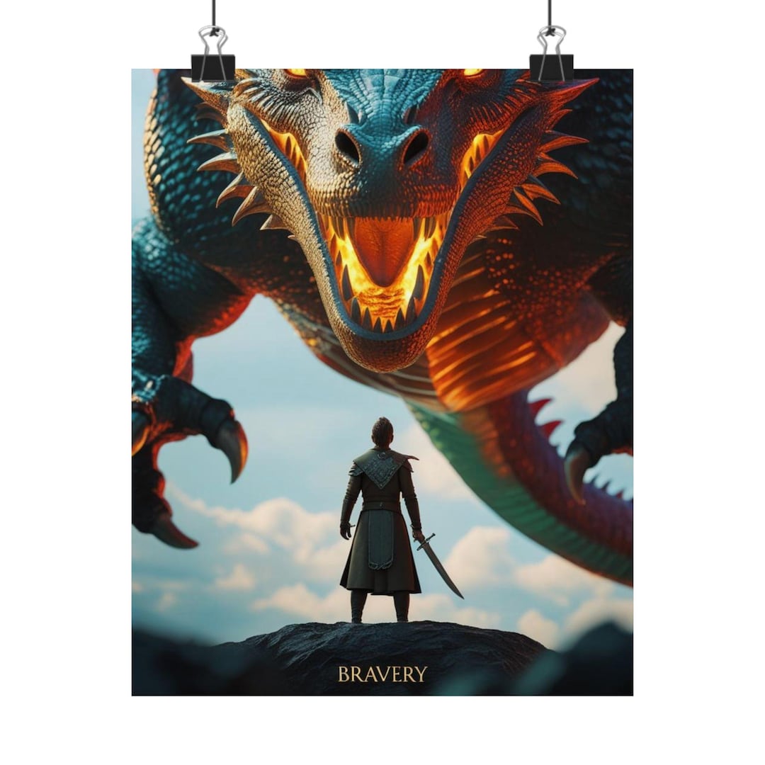 Heroic Matte Vertical Posters for Home Decor, Motivational Art, Wall ...