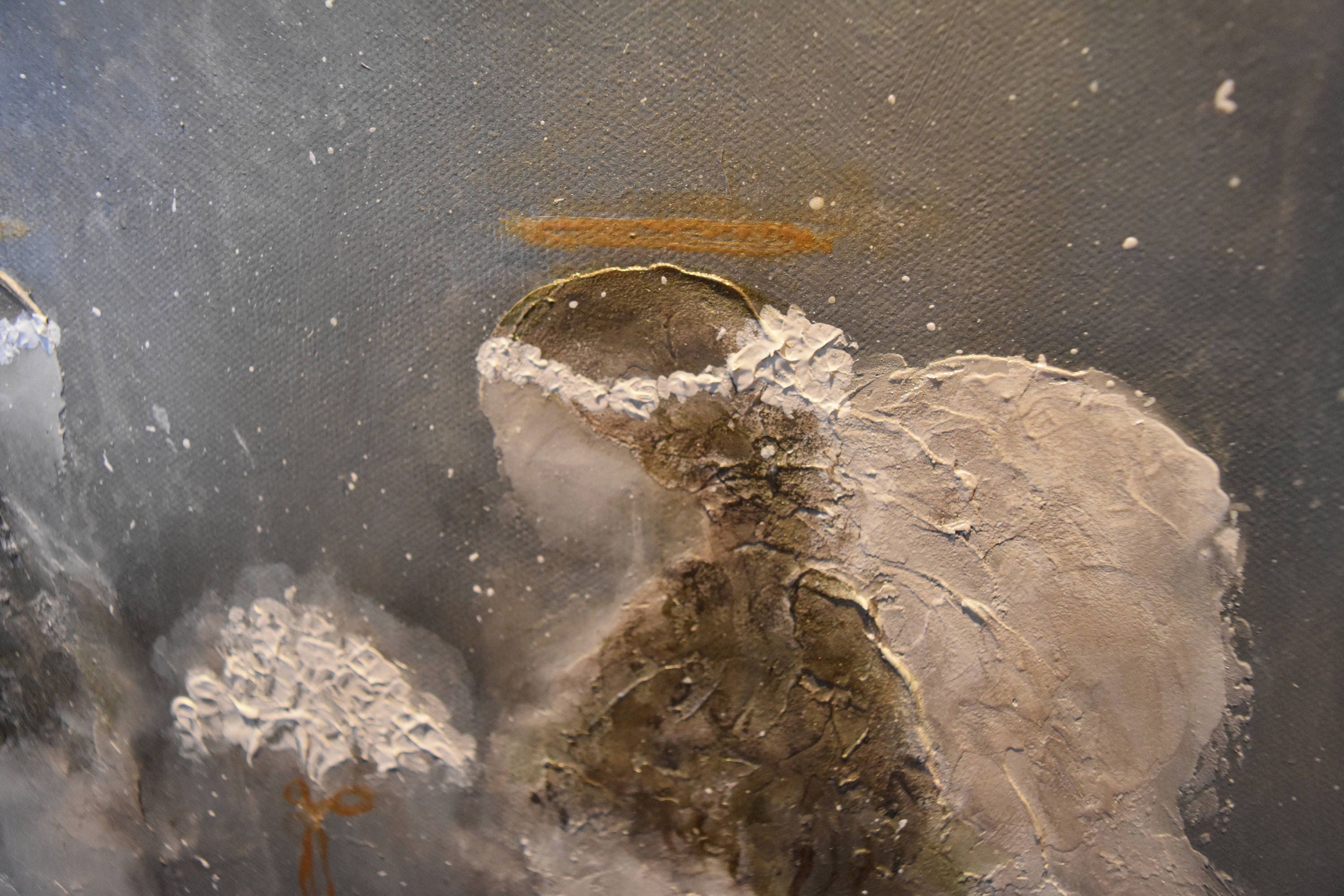 Snow Angels Paintings Christmas Angels Halos Inspirational Painting ...