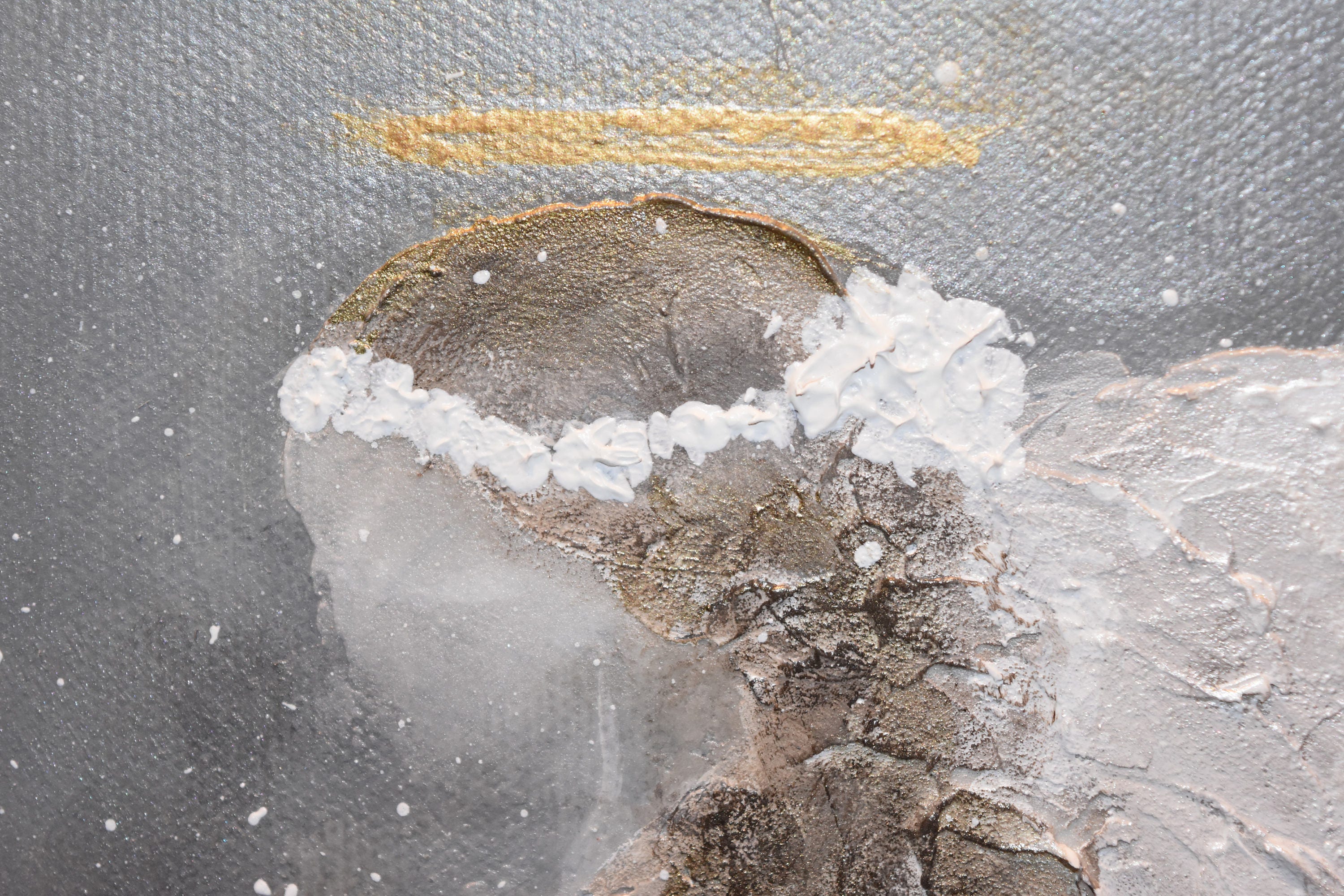 Snow Angels Paintings Christmas Angels Halos Inspirational Painting ...