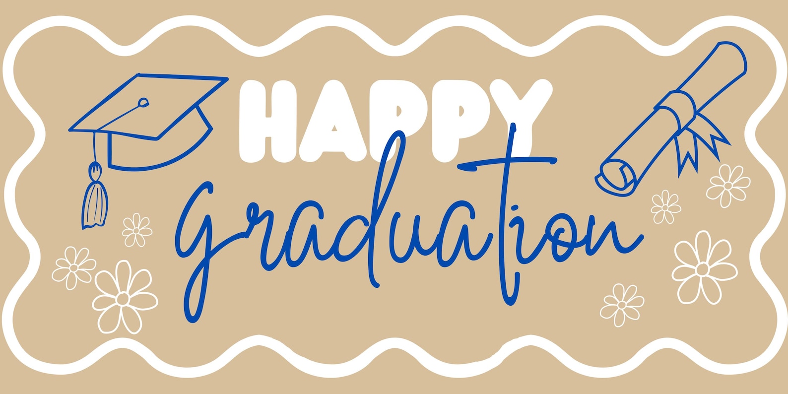 Graduation Banner Template- Customizable Template for Your Special Day ...