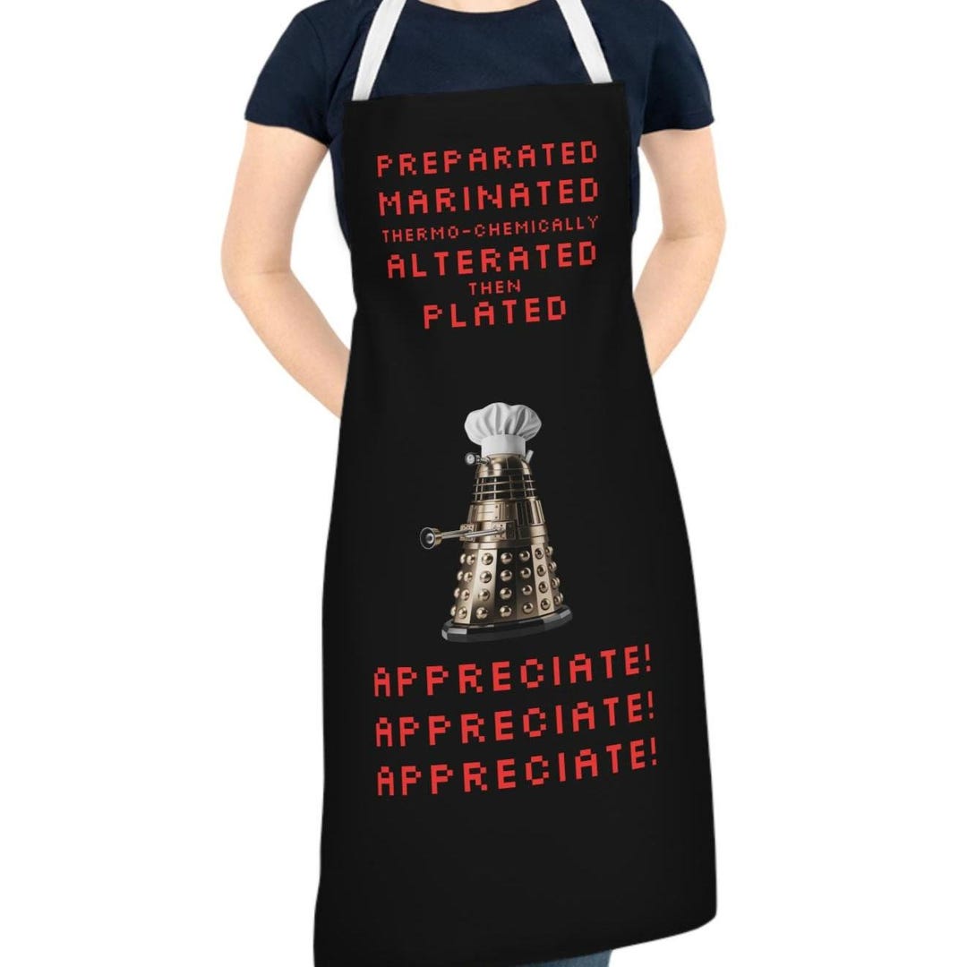 Dalek Chef Apron - Doctor Who Inspired, 100% Cotton - Etsy