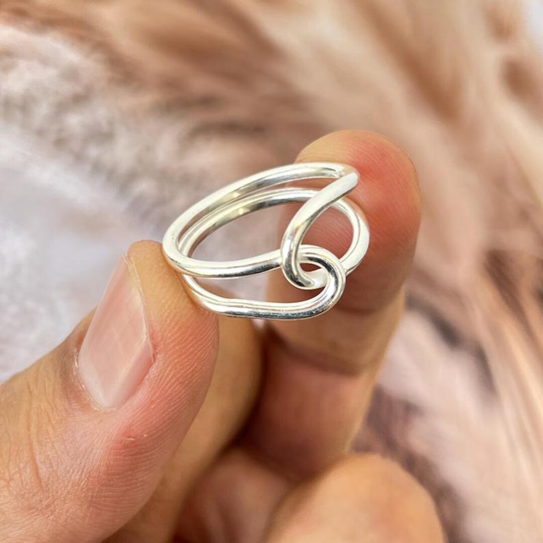 Handmade Sterling Silver Swirl Ring, Adjustable Open Wrap - Etsy