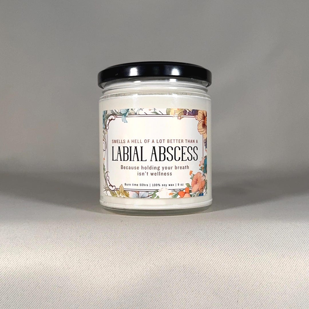 Labial Abscess Candle – Funny OBGYN Gift for Women's Health Pros - Etsy