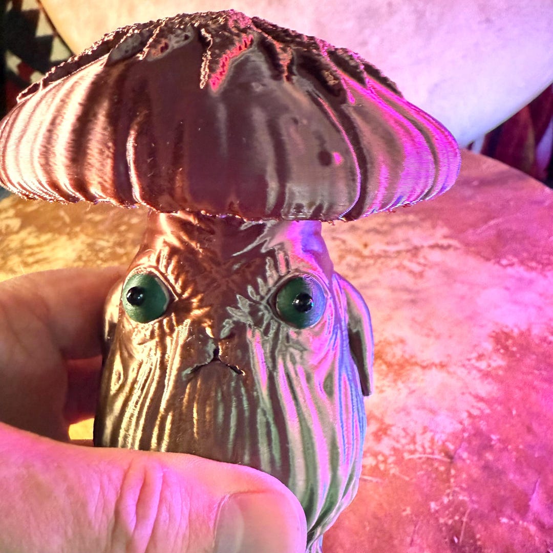 ELDER MUSHROOM SPIRIT| 3D Printed Forest Guardian |altar Figurine for ...