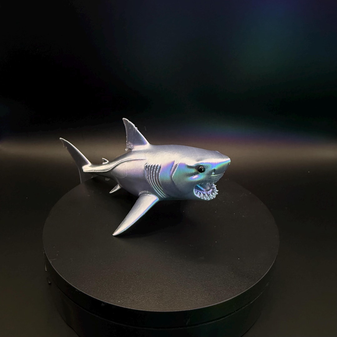 Great White Shark Figurine | Shaman-crafted 3d-printed Ocean Predator ...