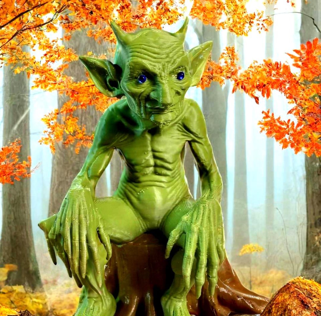 GREEN MAN Figurine 3D Printed Ritually Activated | Mythical Forest ...