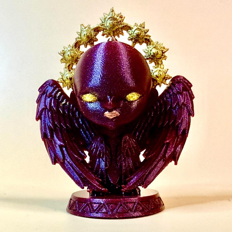 SERAPHIM GUARDIAN Angel — 3D Printed Ritually Blessed Biblically ...