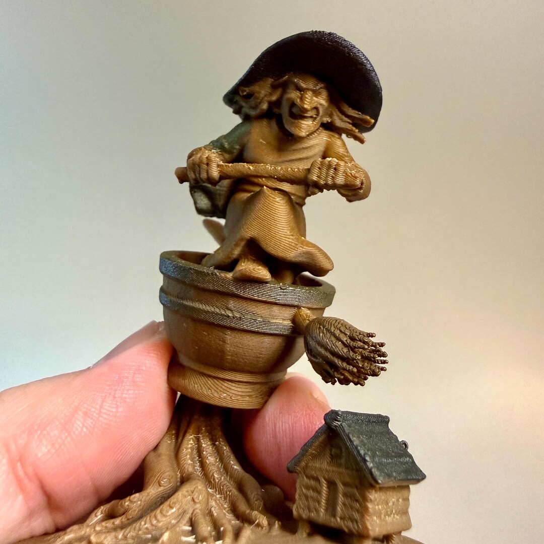 BABA YAGA in a Mortar - Magic | Statue of the Slavic Witchcraft Altar ...