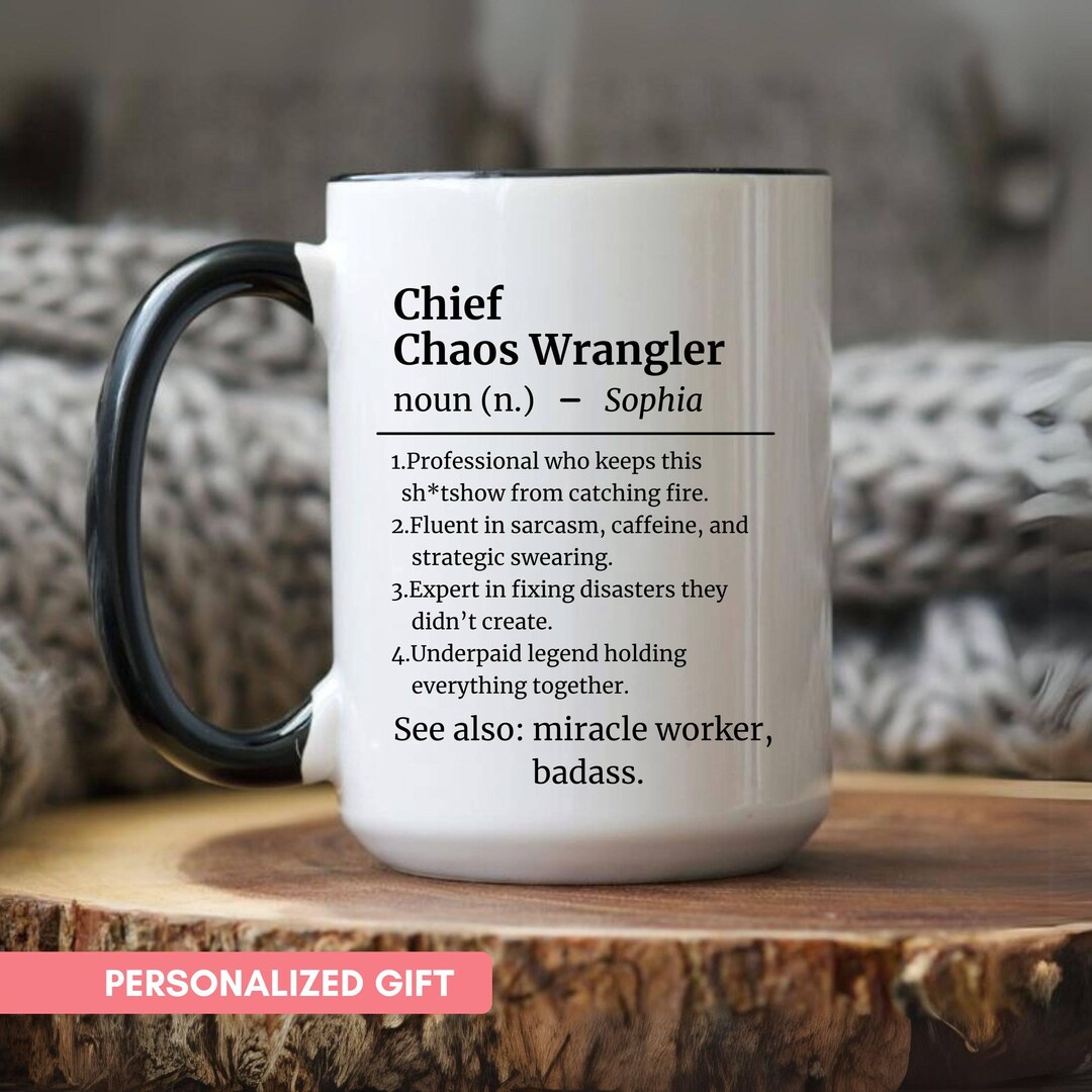 Funny Boss Mug Office Humor Coffee Cup Personalized Coworker Gift ...