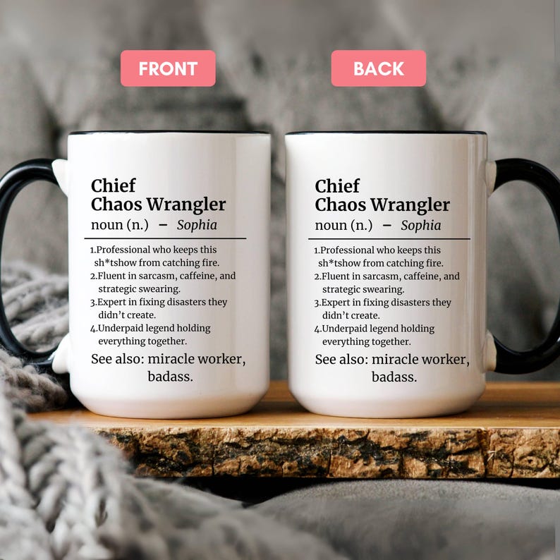 Funny Boss Mug Office Humor Coffee Cup Personalized Coworker Gift ...