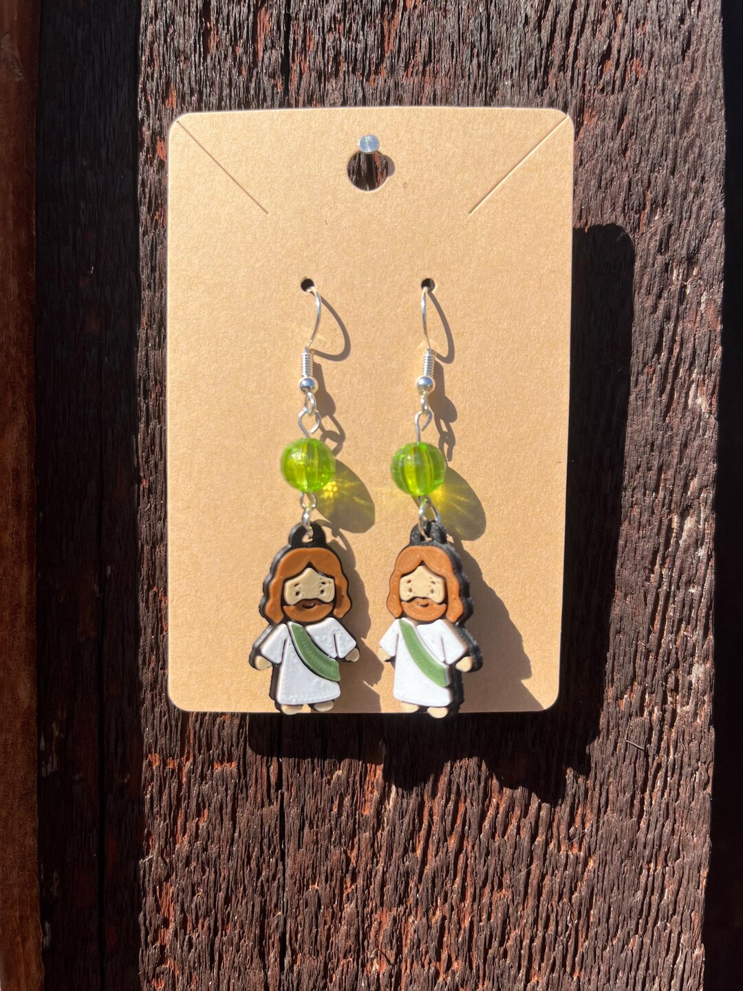 Jesus Earrings | 3D Printed Christian Earrings | Faith Jewelry - Etsy