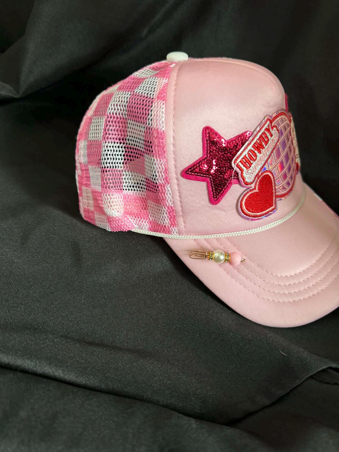 Howdy-preppy Light Pink Trucker Hat - Etsy