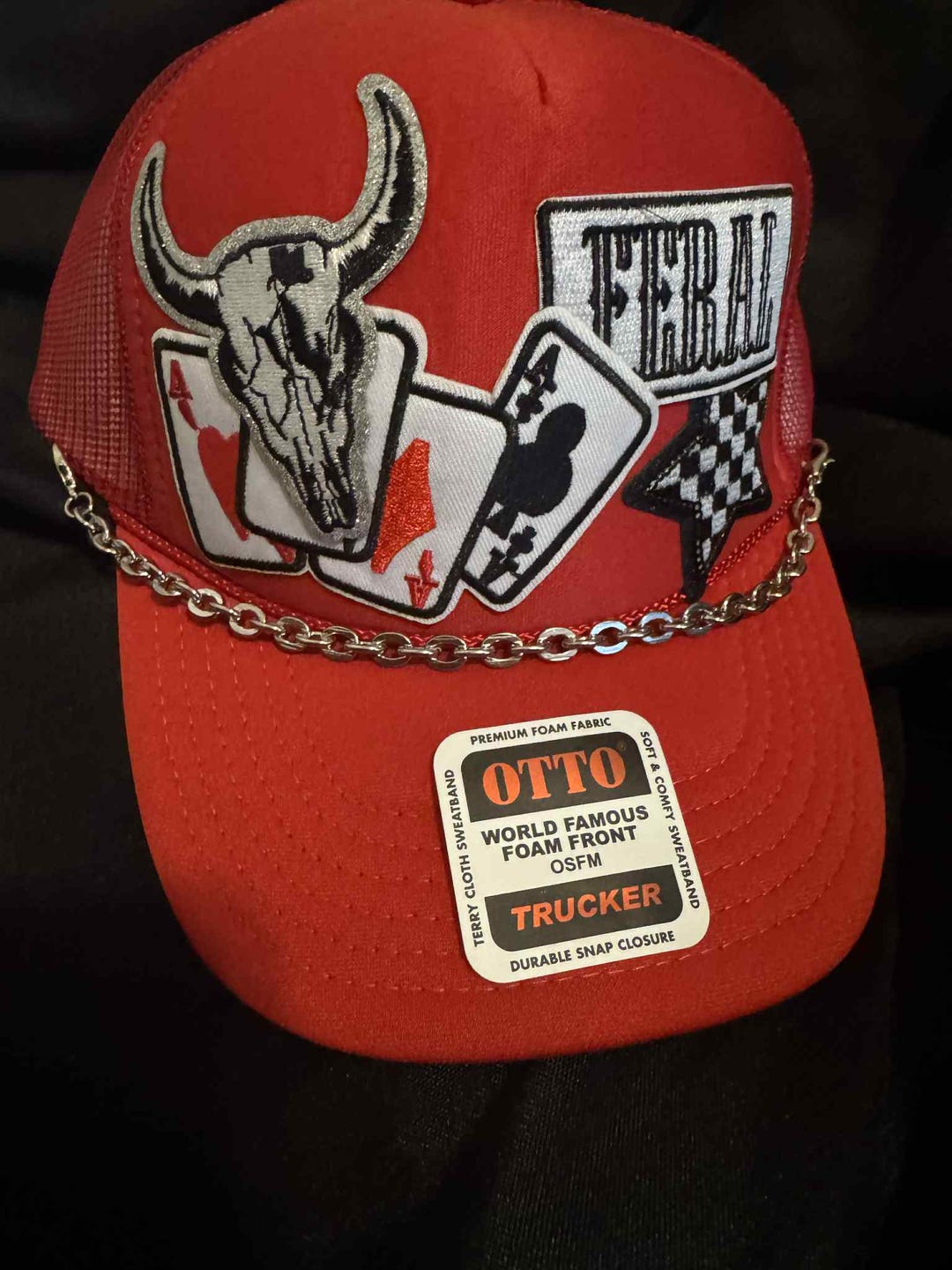 Feral-red Otto Trucker Hat - Etsy