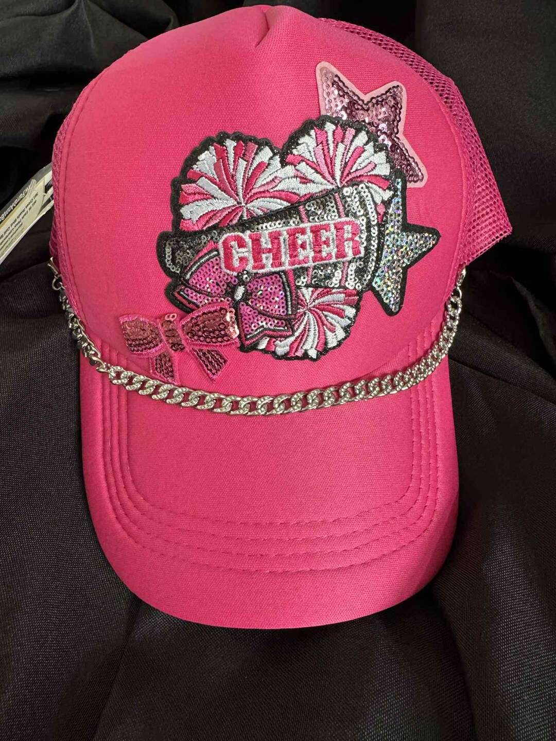 Cheer Hat-hot Pink Trucker Hat - Etsy