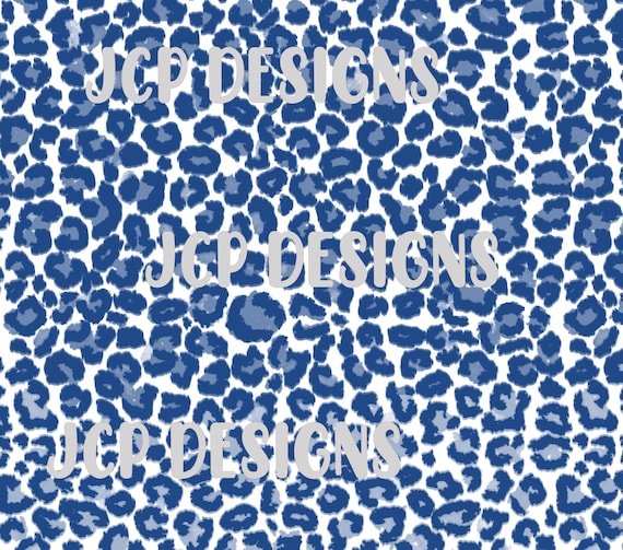 Purple And Blue Cheetah Print