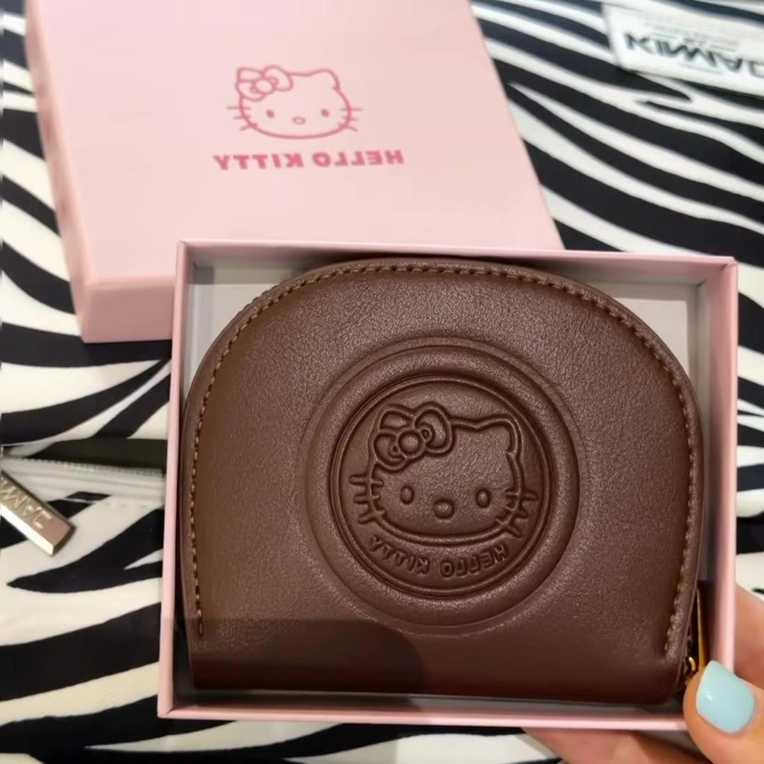 Cute Kawaii Cartoon Hello Kitty Zipper Card Bag - Retro Style Girls ...
