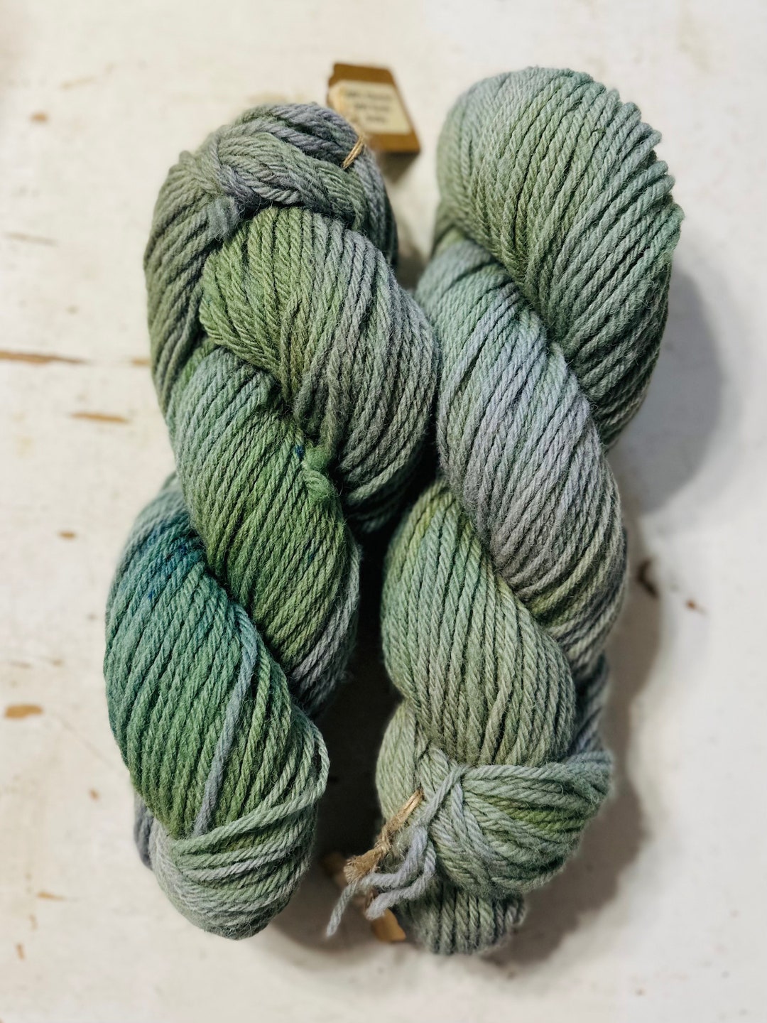 Homegrown 100 Percent Wool Yarn-moss - Etsy