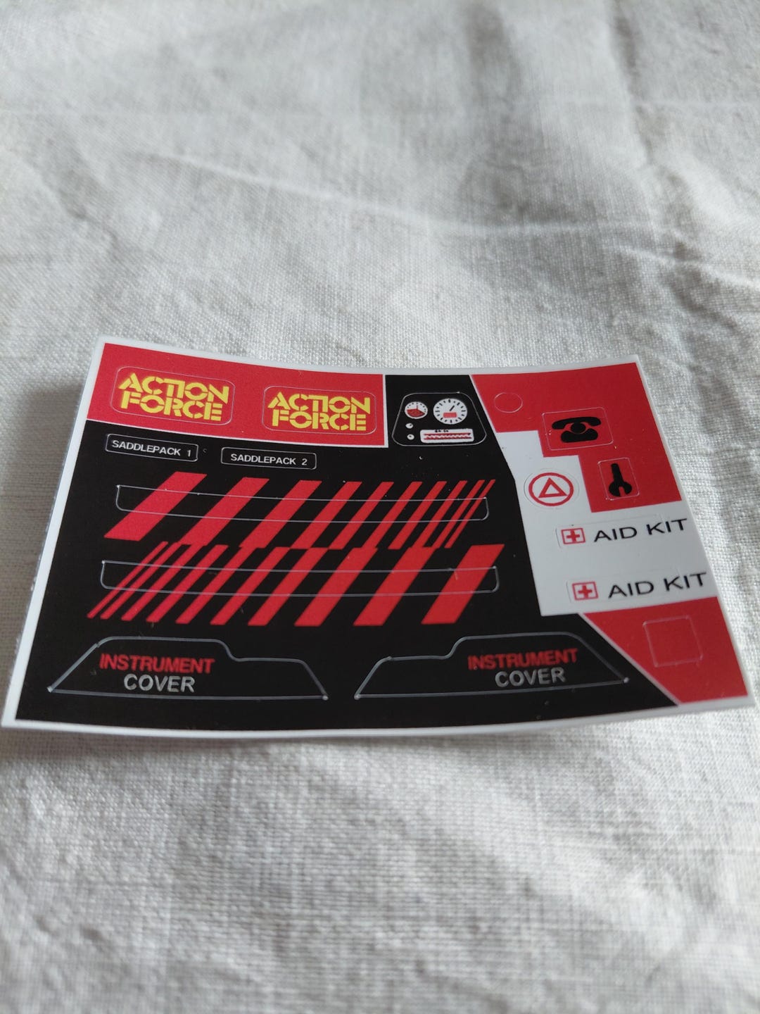 Action Force Rapid Fire Motorcycle Replacement Stickers - Die Cut - Etsy