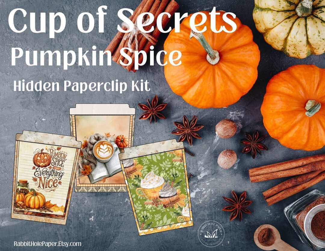Pumpkin Spice Ephemera Digital Download Printable Journal Coffee Theme ...