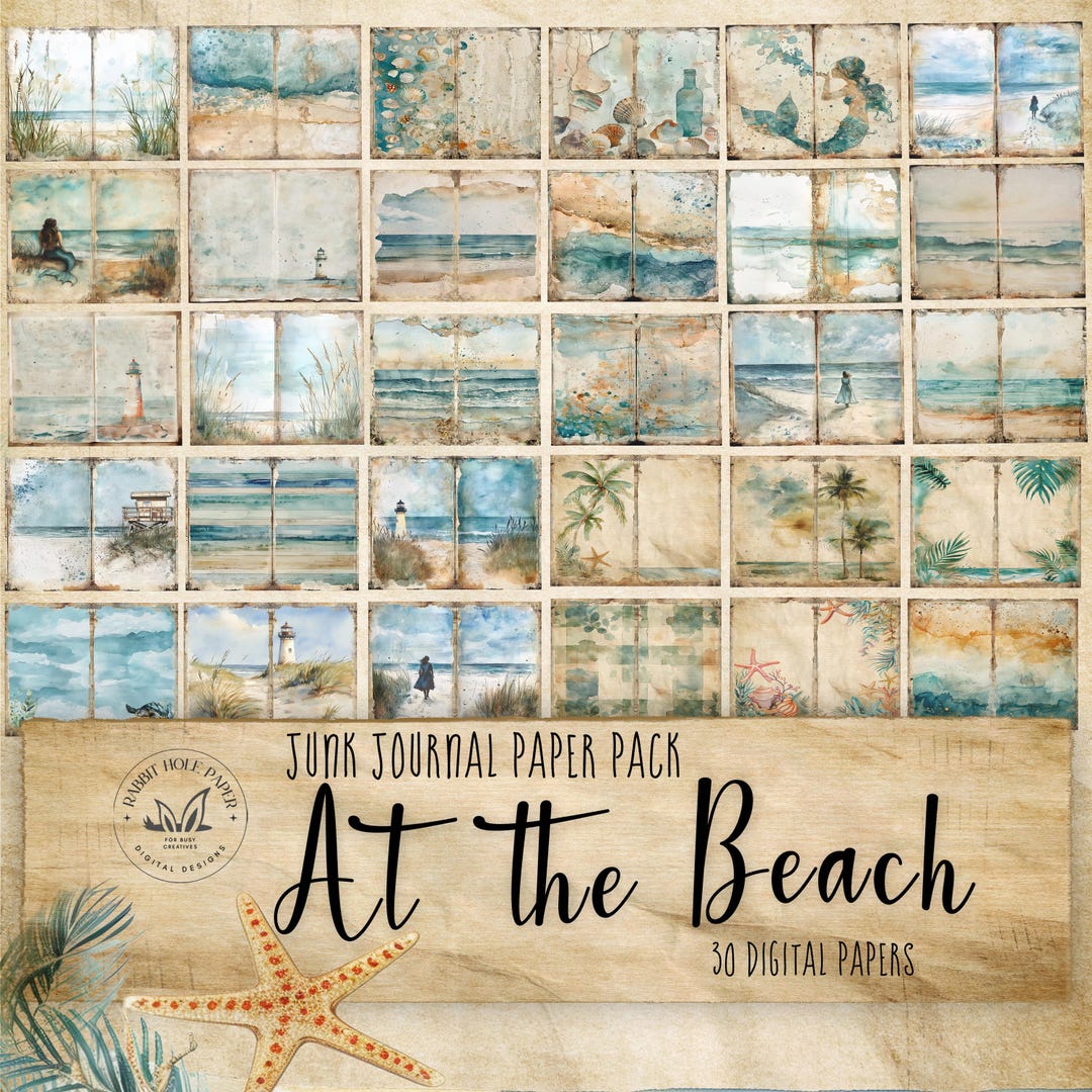 Beach Journal Page Design Inspiration Vintage Style Nautical Journal ...