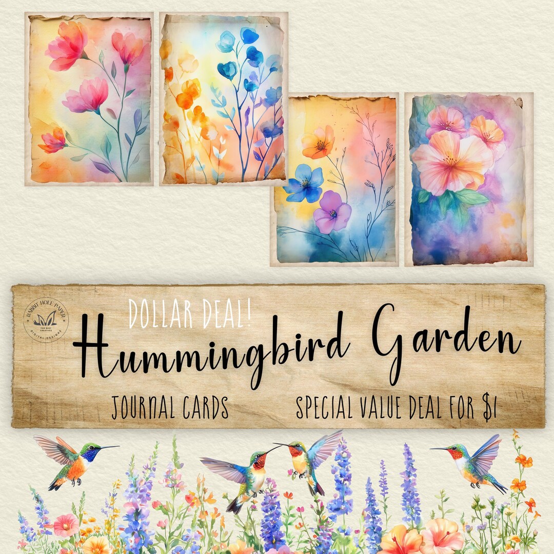 Watercolor Journal Printable Planner Insert Botanical Decoration ...