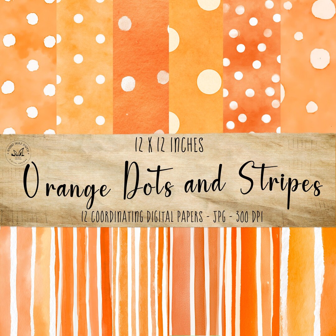 Orange Digital Paper Dot Pattern Background Download Printable Design ...