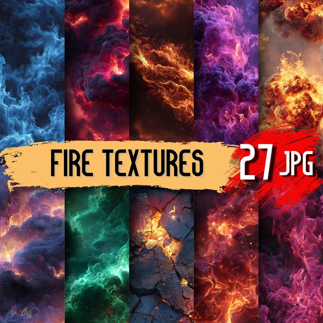Realistic Fire Texture Pack | 27 Cinematic Flame Backgrounds | Ultra ...