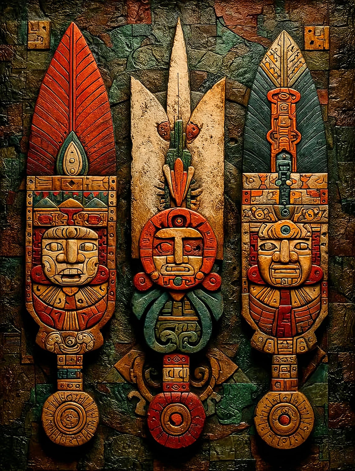 Aztec Art Prints: Ancient Glyph Designs for Wall Art & Phone Cases ...