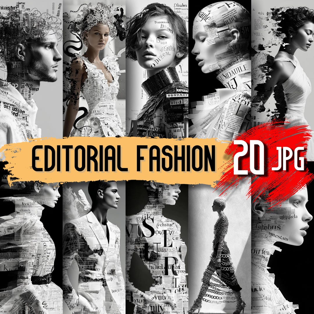 Editorial Fashion Prints: High-res Couture Art, Phone Case Designs ...