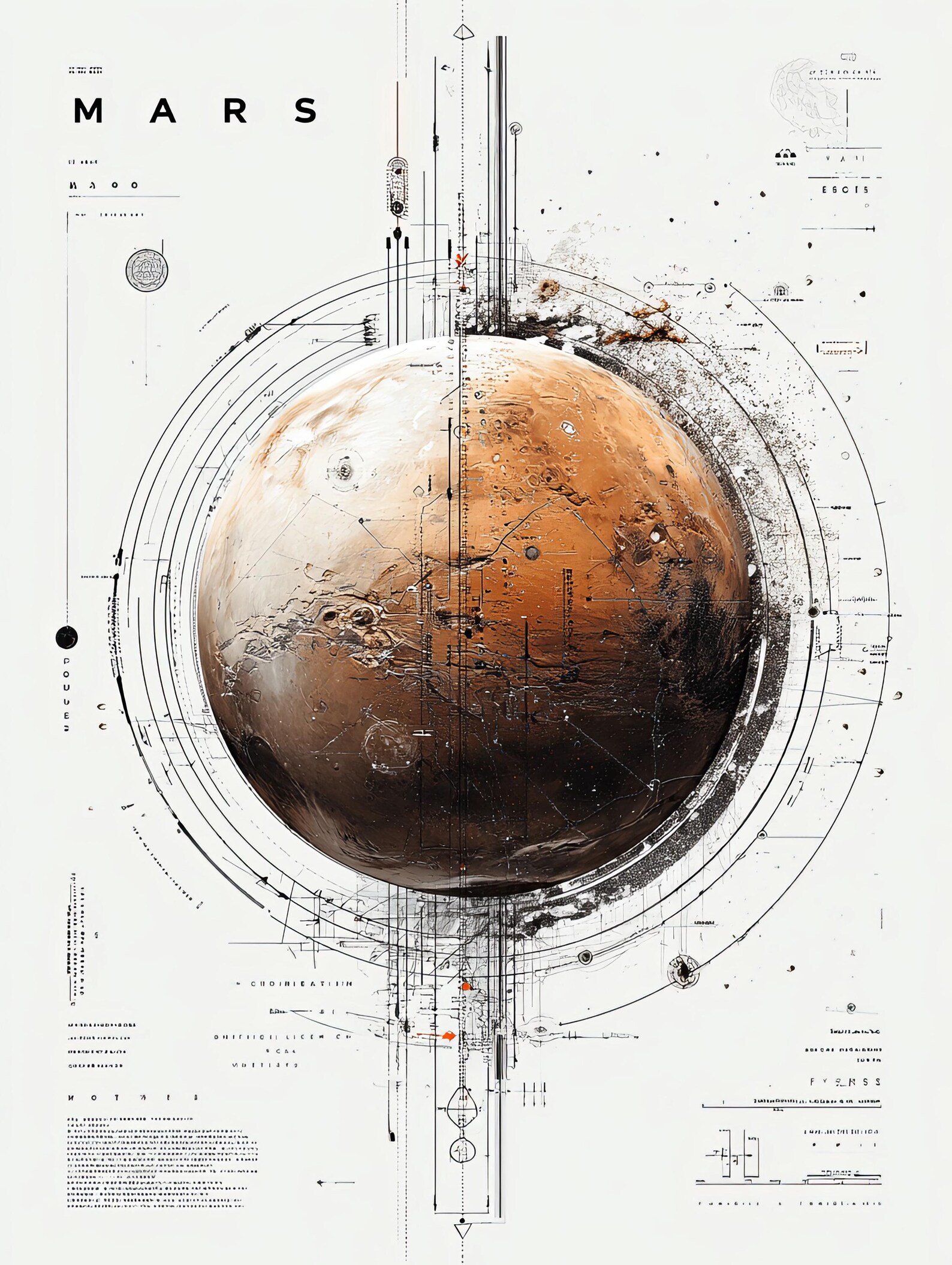 Space Schematic Art Prints: 45 High-res Scientific Diagrams (instant ...