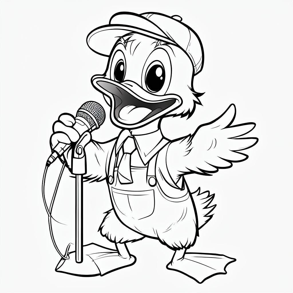 Singer Coloring Pages: 35+ Career Dreams, Music Theme (digital Download ...