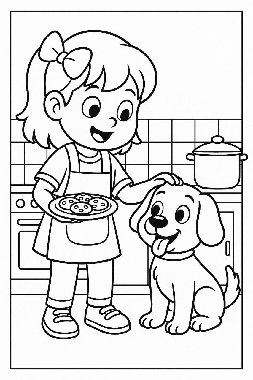 Chef Coloring Pages: 35+ Kids Kitchen Activity Sheets (digital Download ...