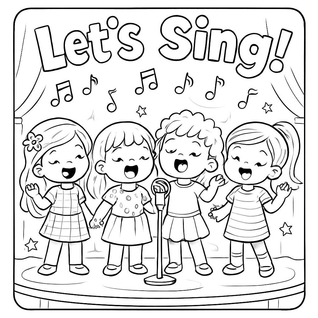 When I Grow Up: Singer – 35+ Printable Coloring Pages for Kids ...