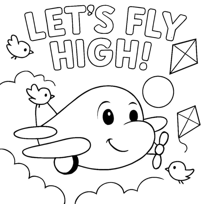 40 Aviation Coloring Pages for Kids | Printable Pilot & Airplane ...