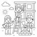 Construction Coloring Pages: 30+ Builder Career Designs (digital ...