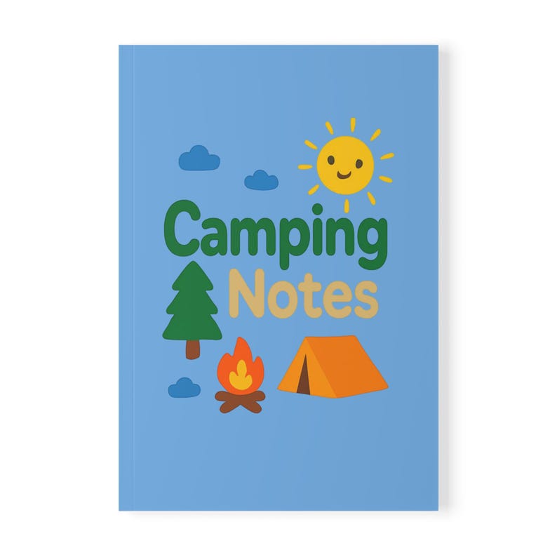 Kids Camping Adventure Notebook, Outdoor Journal, Travel Diary, Nature ...