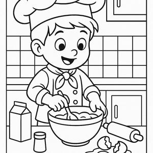 When I Grow Up: Chef – 35+ Printable Coloring and Activity Pages ...