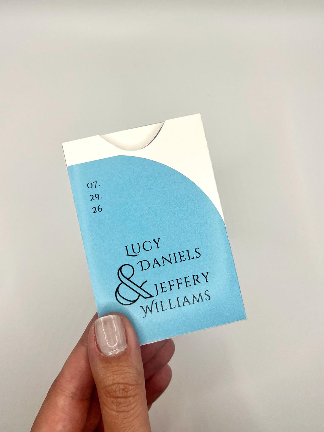 Sleeve Hotel Key Card Holder Template | Editable Canva Wedding Sleeve ...