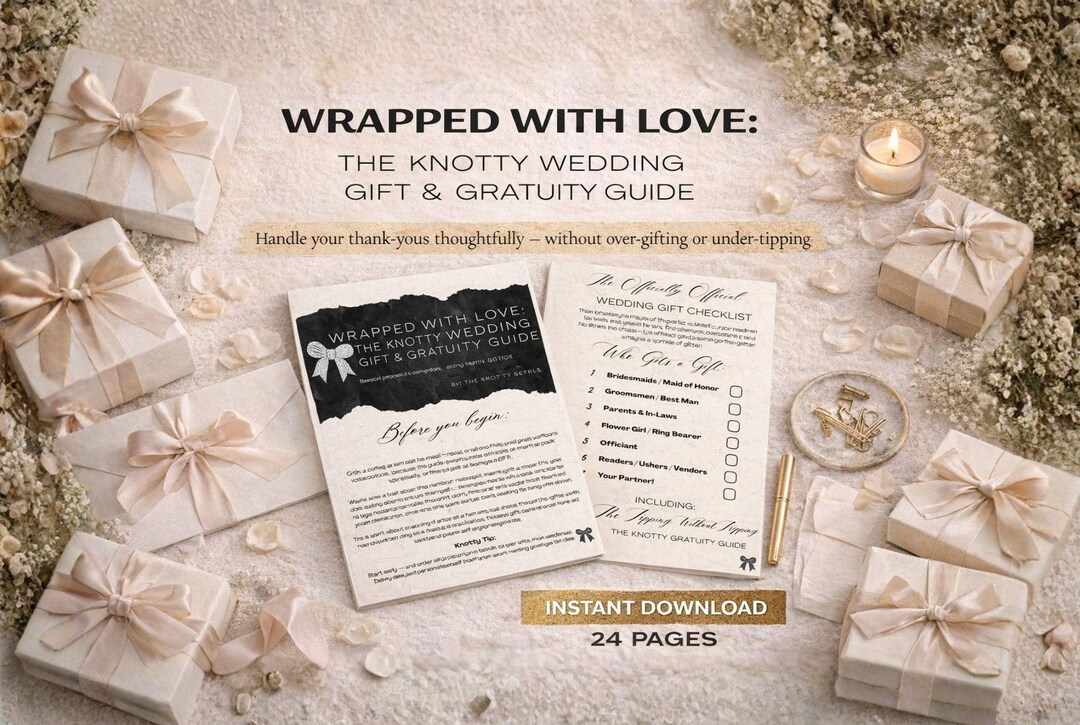 Wedding Gift & Tipping Guide | Printable PDF | Bridal Party Gifts and ...