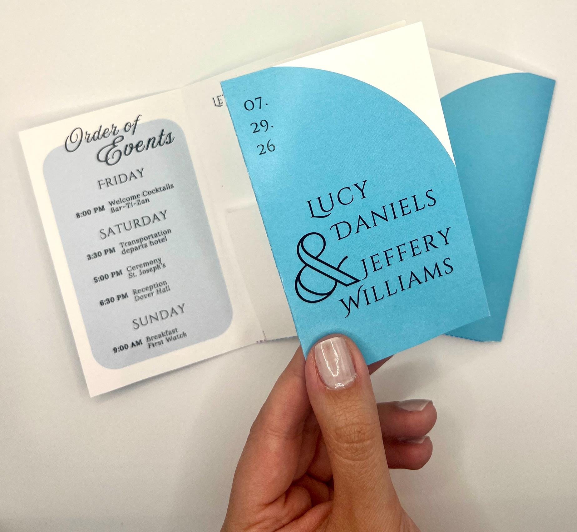 Bifold Hotel Key Card Holder Template | Editable Canva Wedding Envelope ...