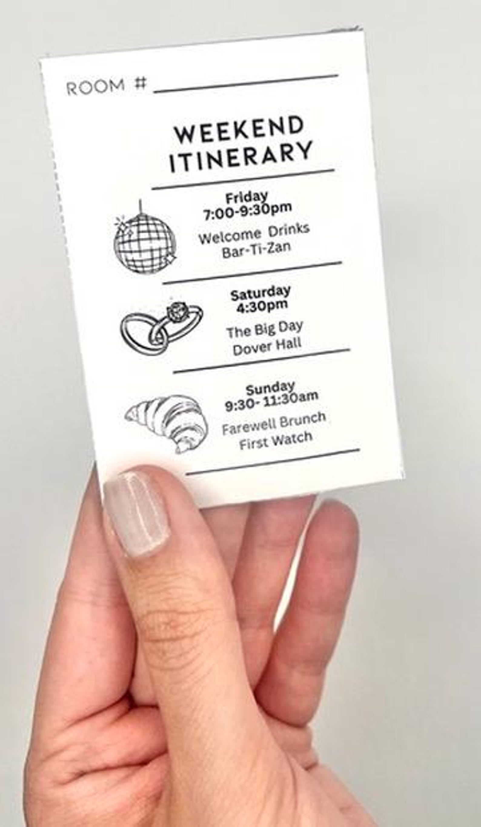 Sleeve Hotel Key Card Holder Template | Editable Canva Wedding Sleeve ...