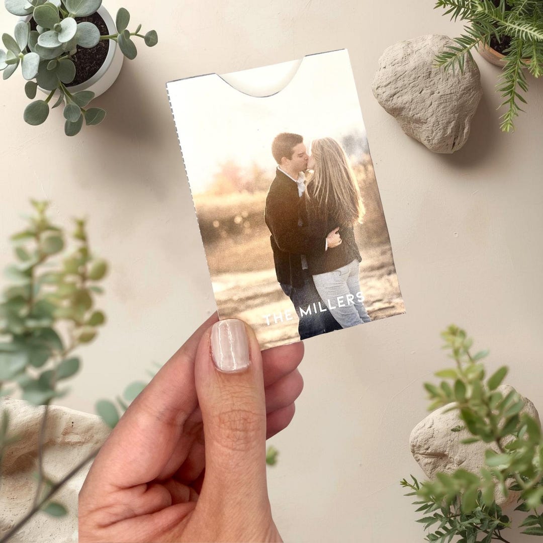 Sleeve Hotel Key Card Holder Template | Editable Canva Wedding Sleeve ...